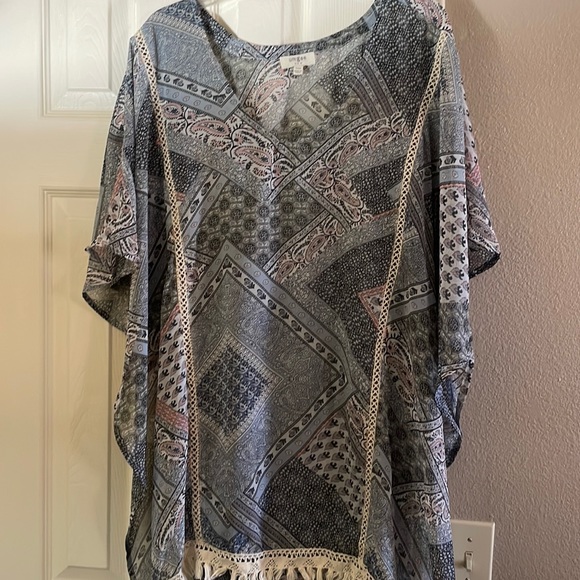 Umgee | Tops | Sheer Poncho Top | Poshmark